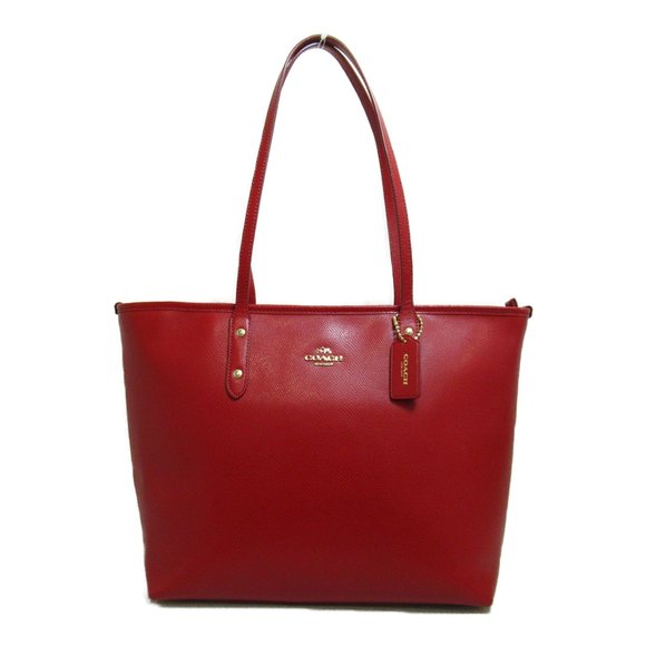 Coach | Bags | Coach Tote Bag Red Leather F36875 | Poshmark